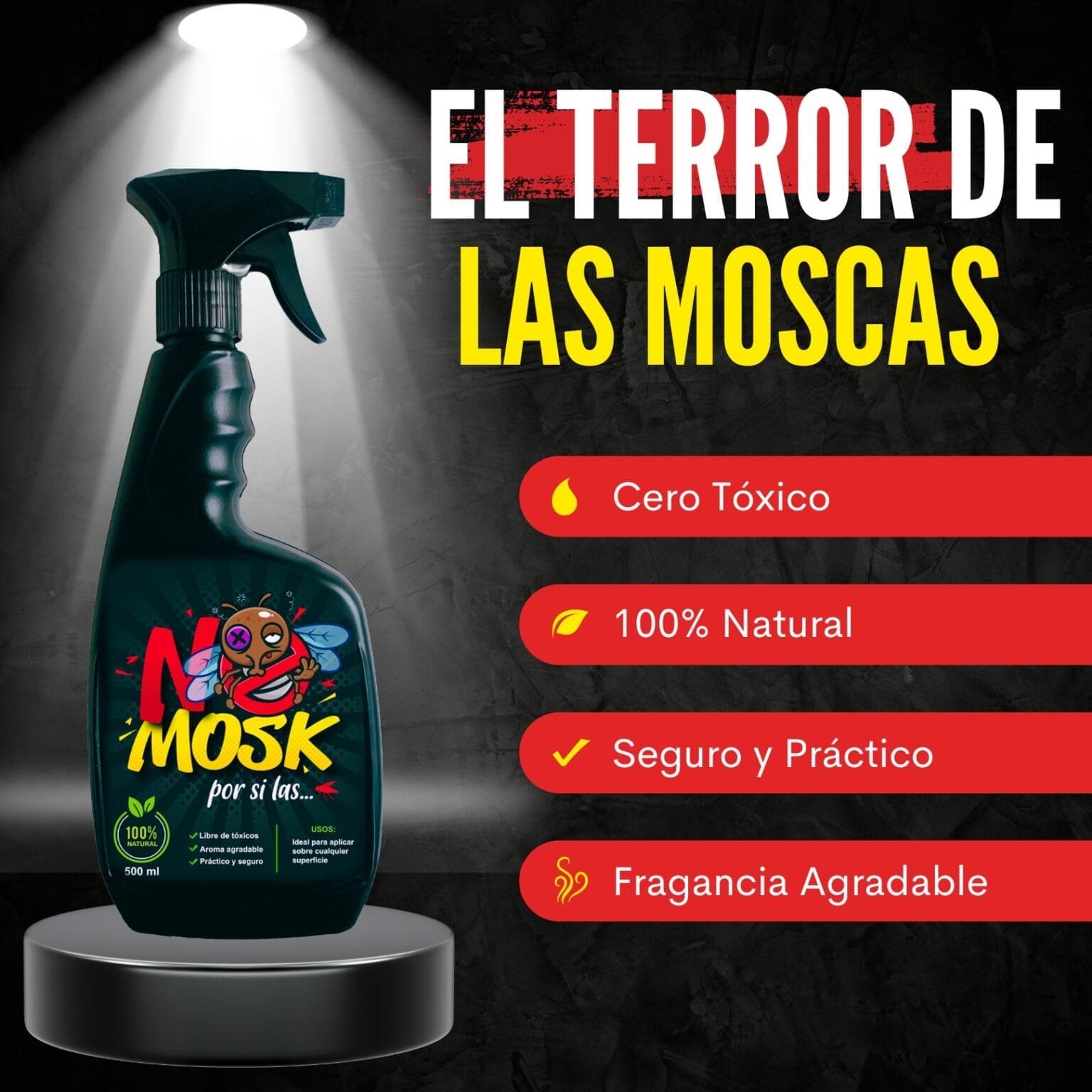 🥇 NoMosk Repelente Natural para Moscas | Seguro y Duradero
