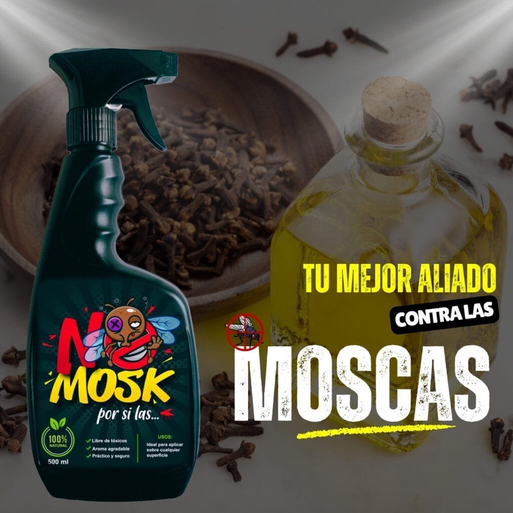 🥇 NoMosk Repelente Natural para Moscas | Seguro y Duradero